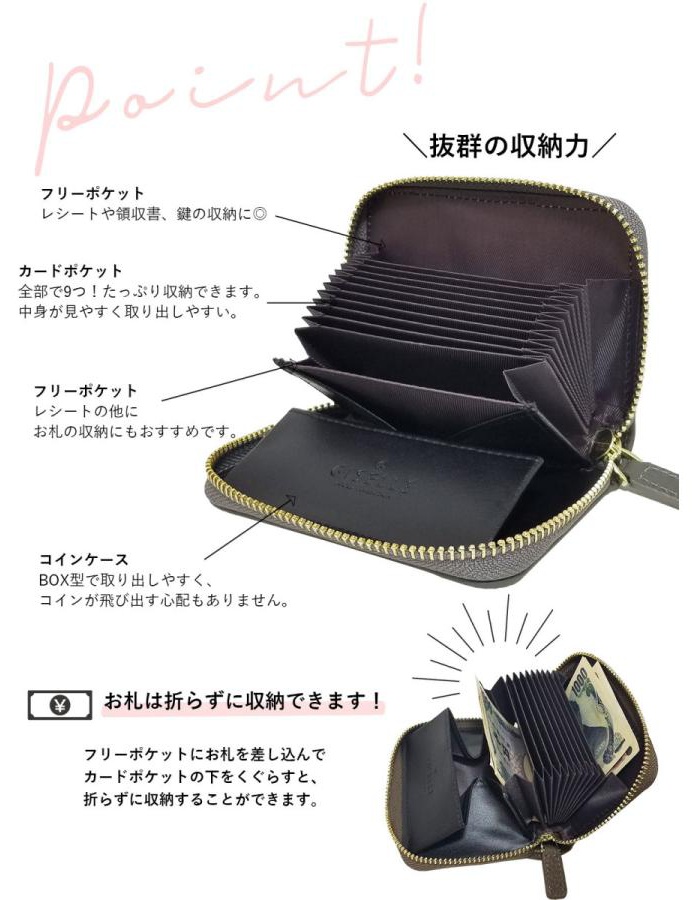 お札が折らずに入る！カードや小銭も収納できる「じゃばらミニ財布」 | rish-blog